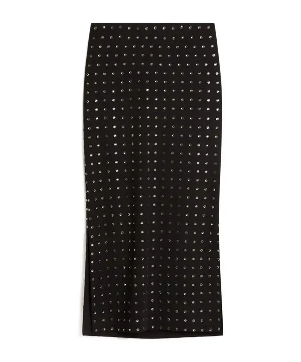 Sportmax All-over Embellished Midi Skirt