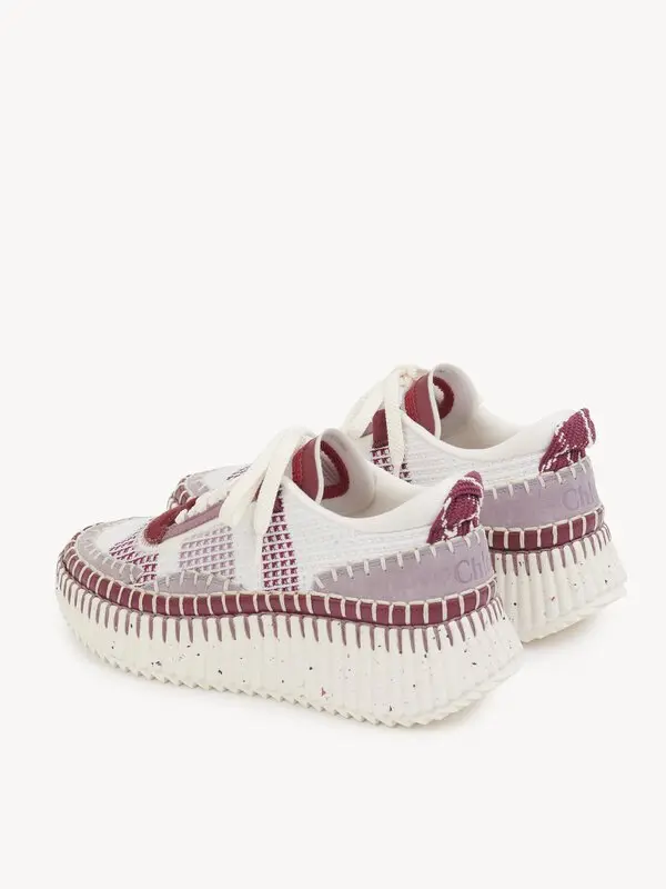 Chloé Nama Lace-up Sneakers - White