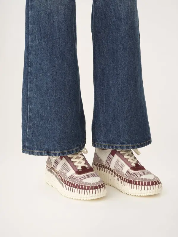 Chloé Nama Lace-up Sneakers - White