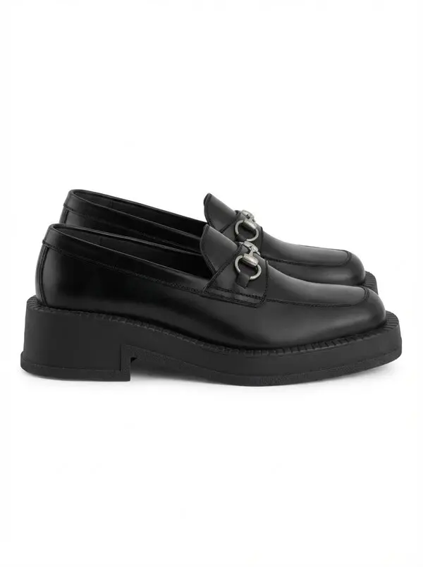 Gucci Leather Interlocking G Loafers