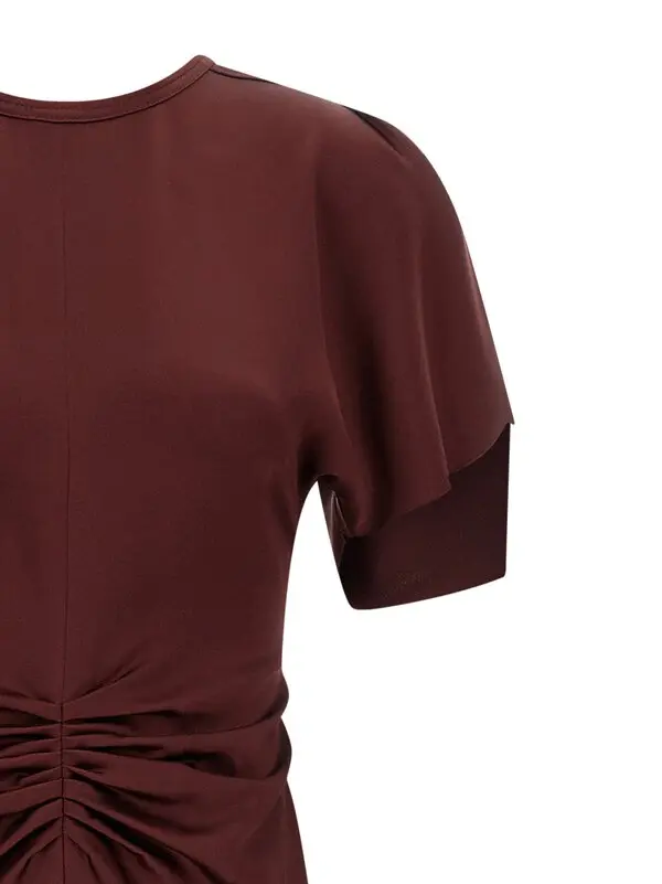 Victoria Beckham Isabella Satin Maxi Dress - Bordeaux