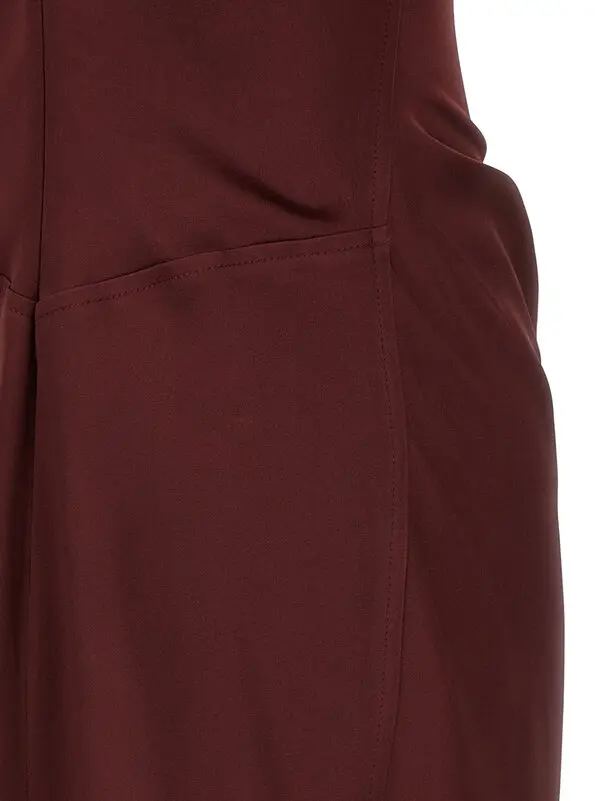 Victoria Beckham Isabella Satin Maxi Dress - Bordeaux