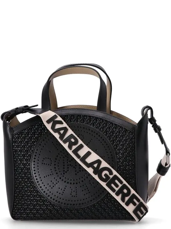 Karl Lagerfeld Small Perforated-logo Tote Bag