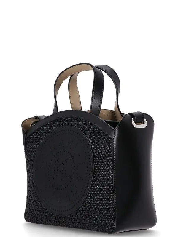 Karl Lagerfeld Small Perforated-logo Tote Bag