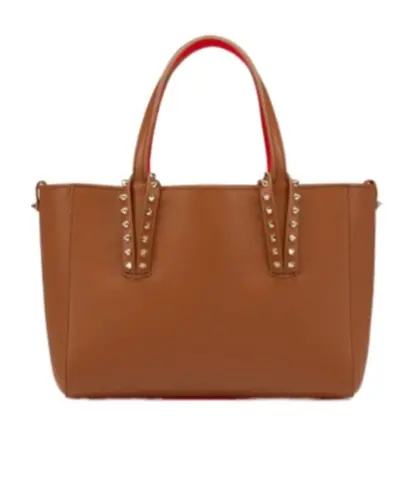 CHRISTIAN LOUBOUTIN Studded Small Shoulder Bag - Brown