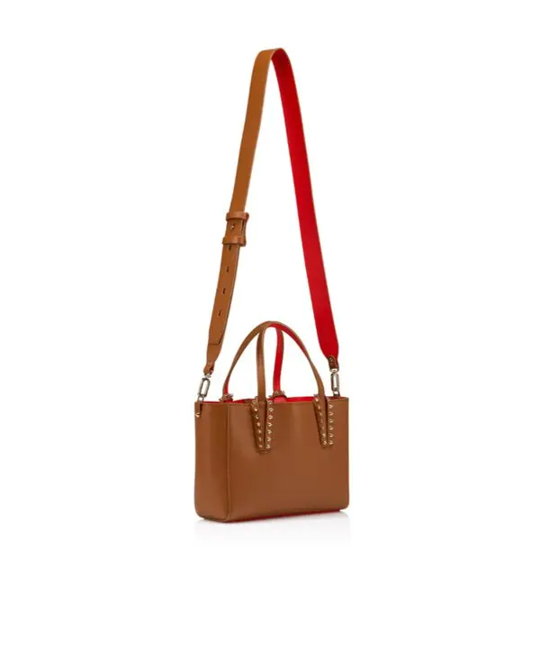 CHRISTIAN LOUBOUTIN Studded Small Shoulder Bag - Brown