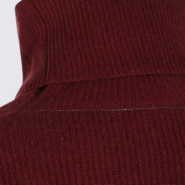 Brunello Cucinelli Roll Neck Knitted Jumper - Brown