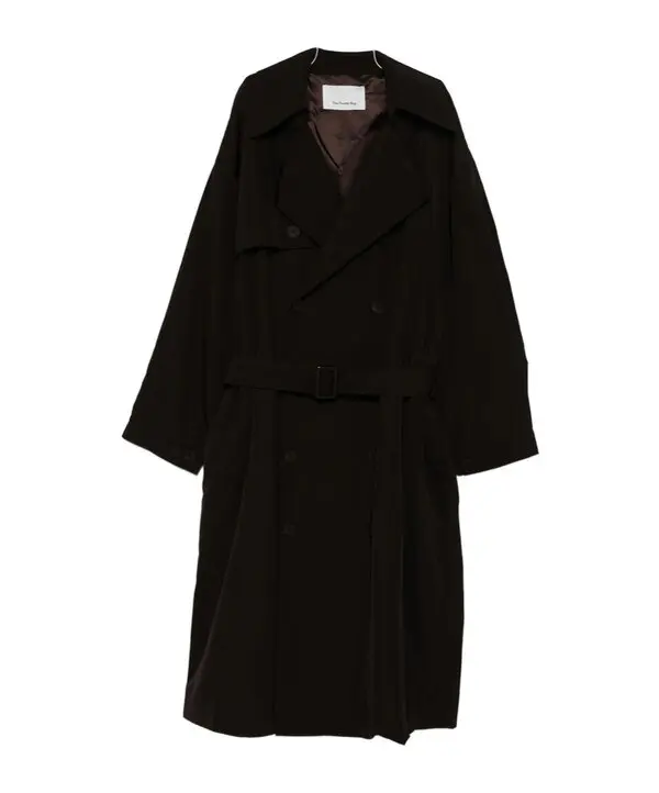 THE FRANKIE SHOP Long-sleeved Tie Windbreaker - Brown