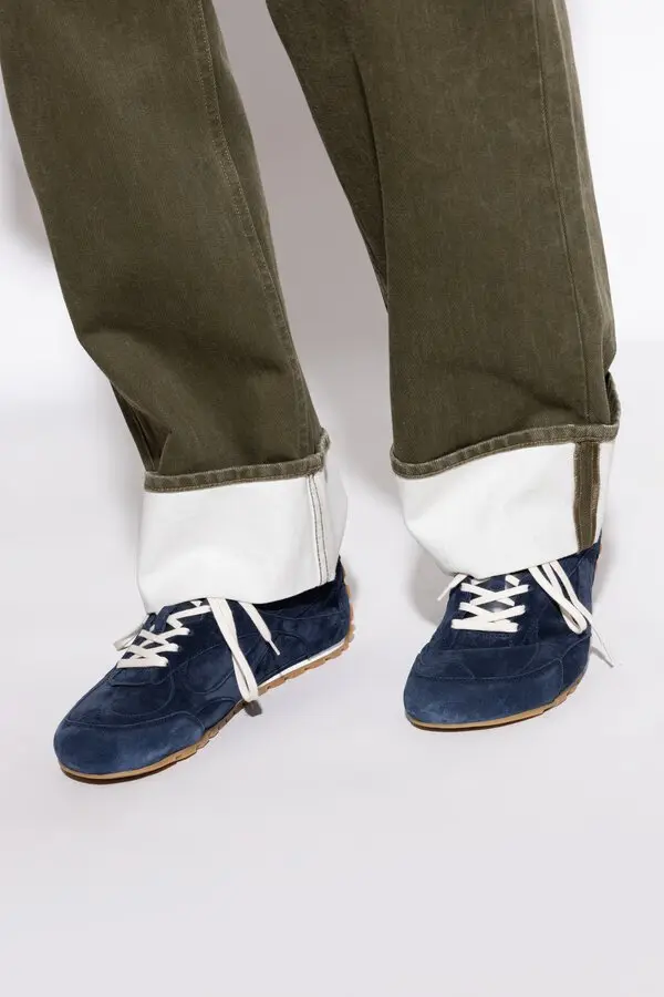 Bottega Veneta Orbit Flash Sneakers - Navy Blue