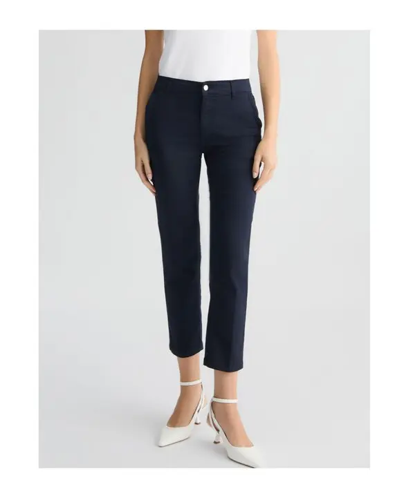 Liu Jo High-rise Cropped Trousers - Blue