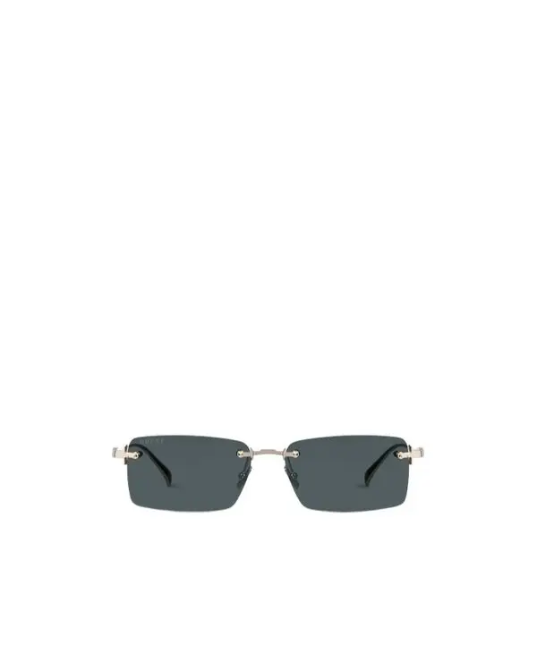 Gucci Rectangular Frame Sunglasses - Light Gold