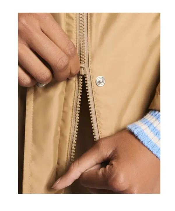 FAY Hook-fastening Waterproof Technical Poplin Jacket - Brown