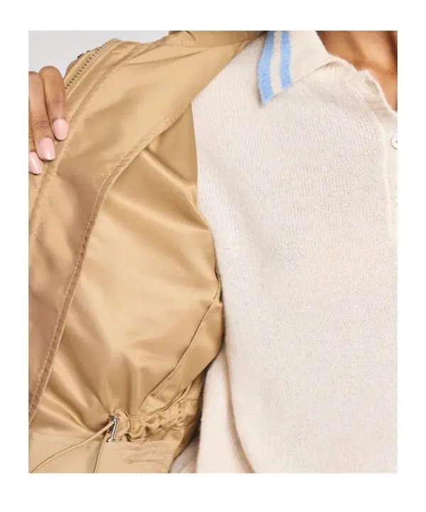 FAY Hook-fastening Waterproof Technical Poplin Jacket - Brown