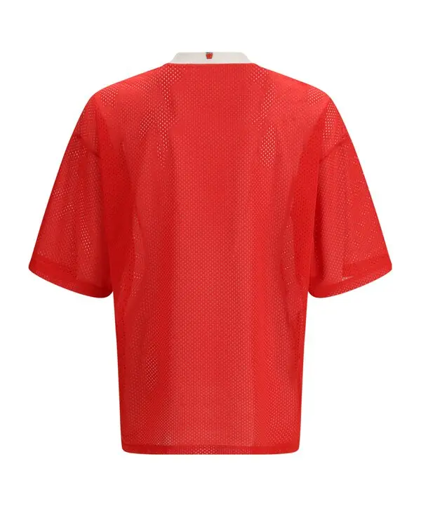 Moschino Mesh Panelled Crewneck T-shirt - Red