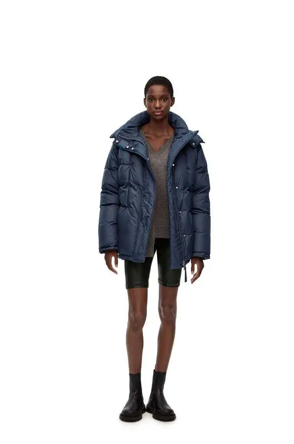Loewe Stretch Cycling Shorts In Nappa Leather