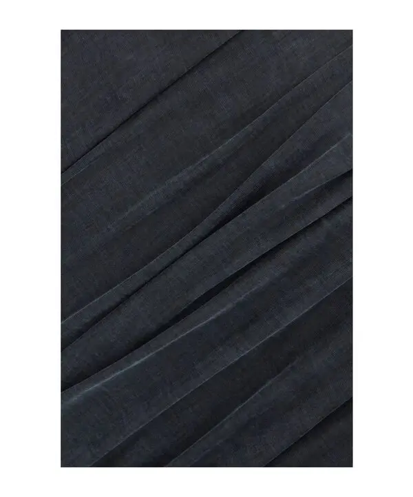 VIVIENNE WESTWOOD Scoop Neck Ruched Maxi Dress - Black
