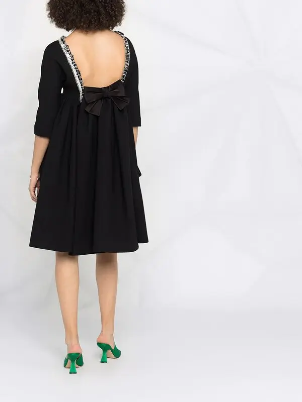 Prada Embellished Collar Babydoll Dress