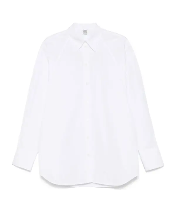 TOTEME Curved Hem Raglan-sleeved Shirt - No