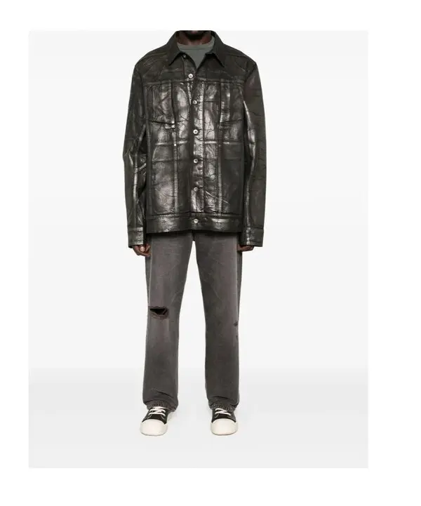 Rick Owens Strapped Jumbo Denim Jacket