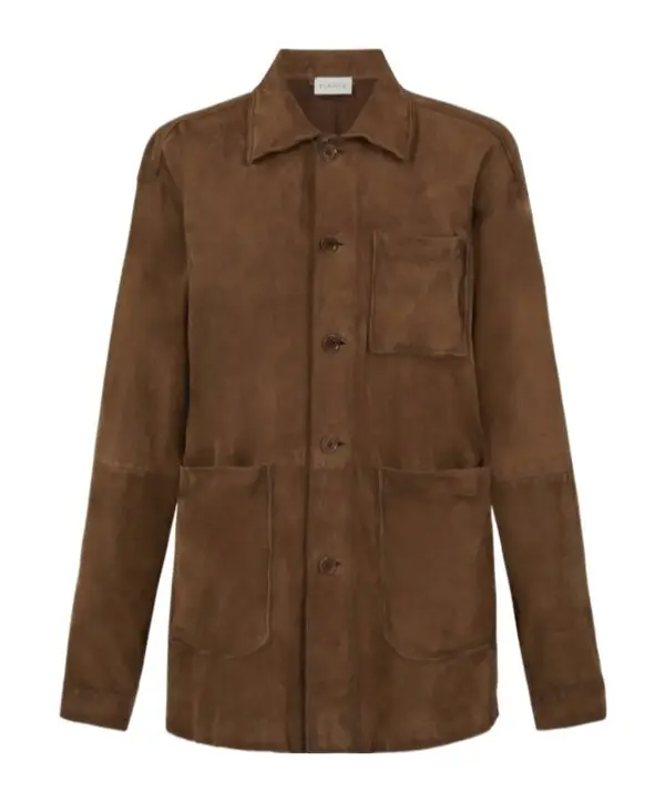 P.a.r.o.s.h Long-sleeve Suede Jacket