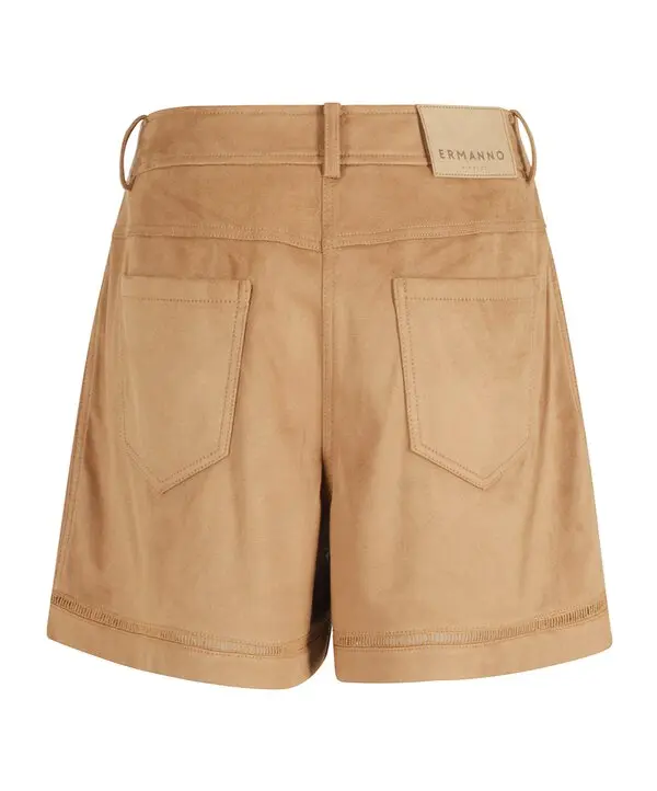 ERMANNO FIRENZE Pleated Shorts With Patch Pockets