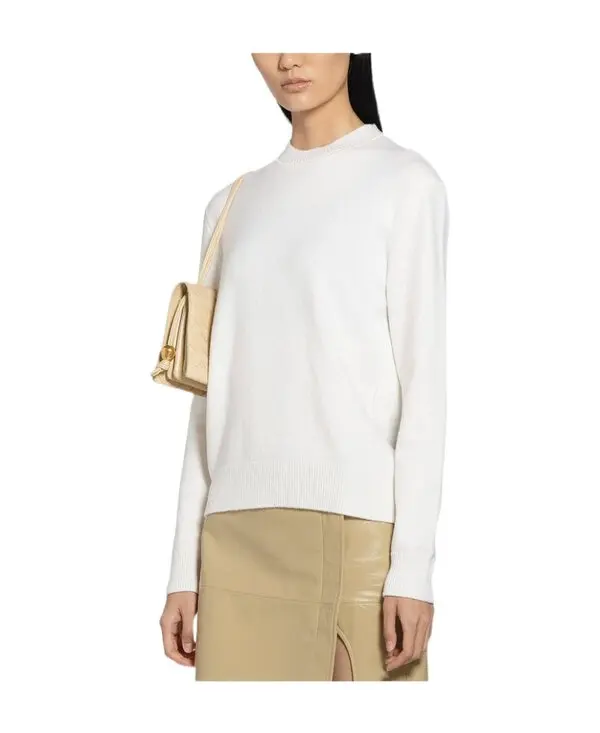 Bottega Veneta Crewneck Long-sleeved Jumper - White