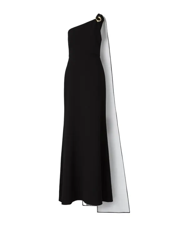 Roland Mouret Embellished Asymmetric Gown