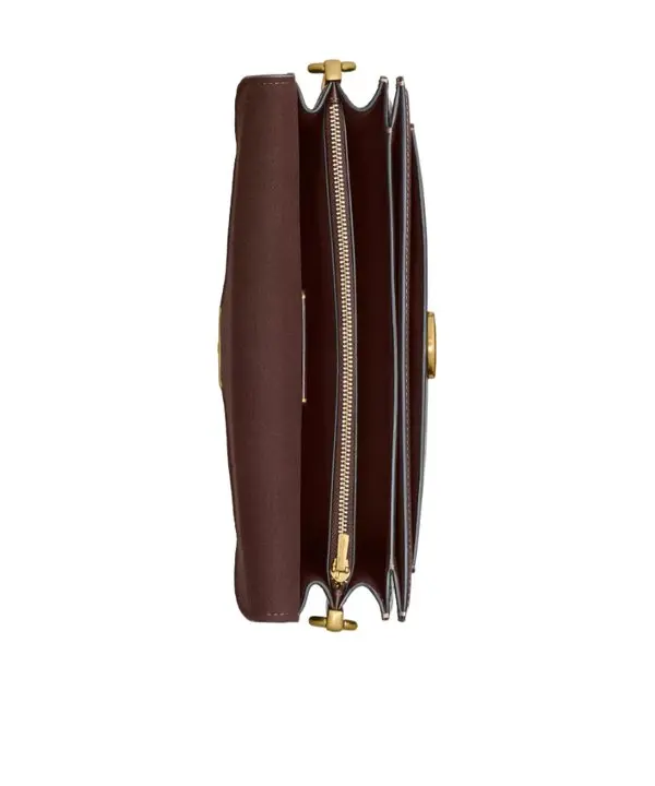 COACH Signature Hardware Shoulder Bag - B4/maple Maple