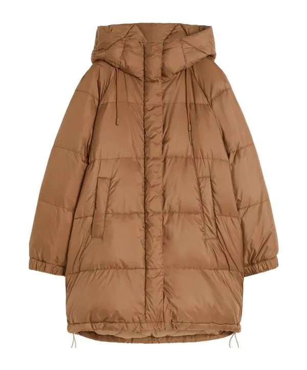 Max Mara Hooded Reversible Jacket - Hazelnut Brown