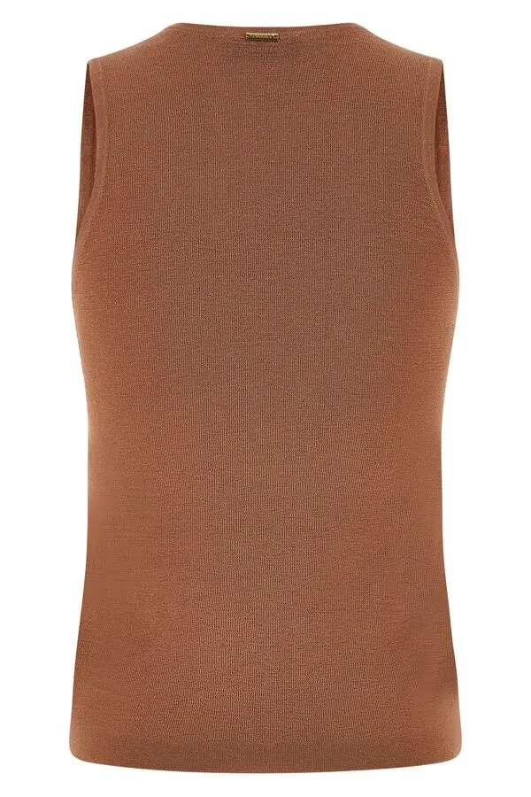 TWINSET Sequined Ribbed Knitted Top