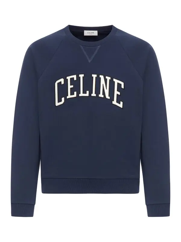 Celine Cotton Fleece Sweatshirt