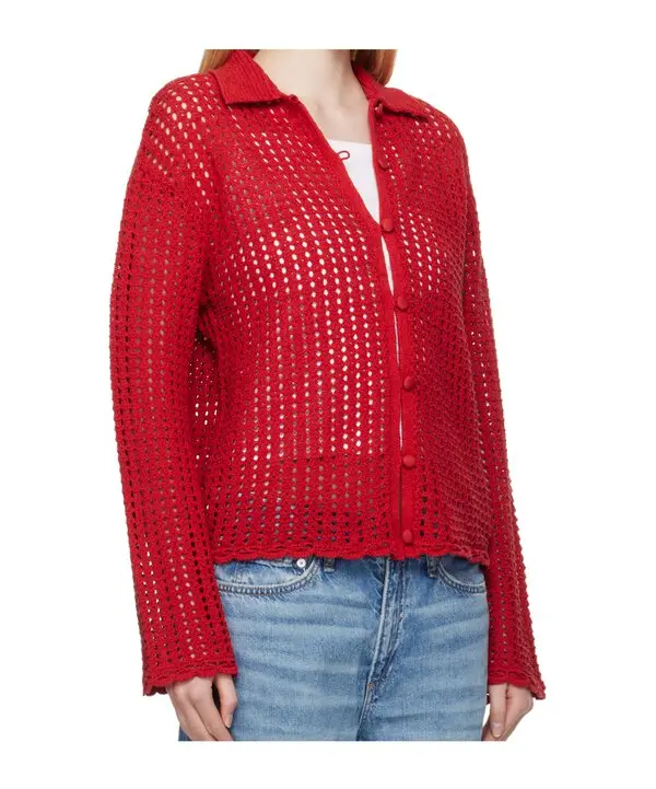 RAG  BONE Rag & Bone Openwork Knit Cardigan
