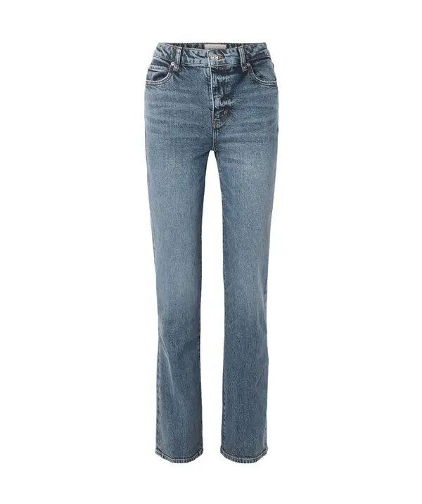 FRAME The Ruler High-rise Slim-leg Jeans
