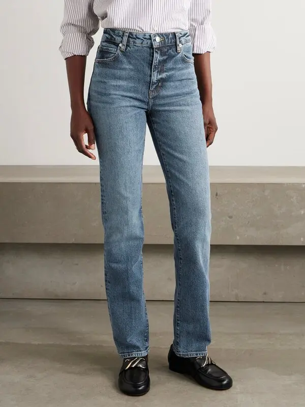FRAME The Ruler High-rise Slim-leg Jeans