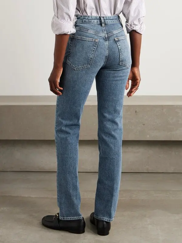 FRAME The Ruler High-rise Slim-leg Jeans