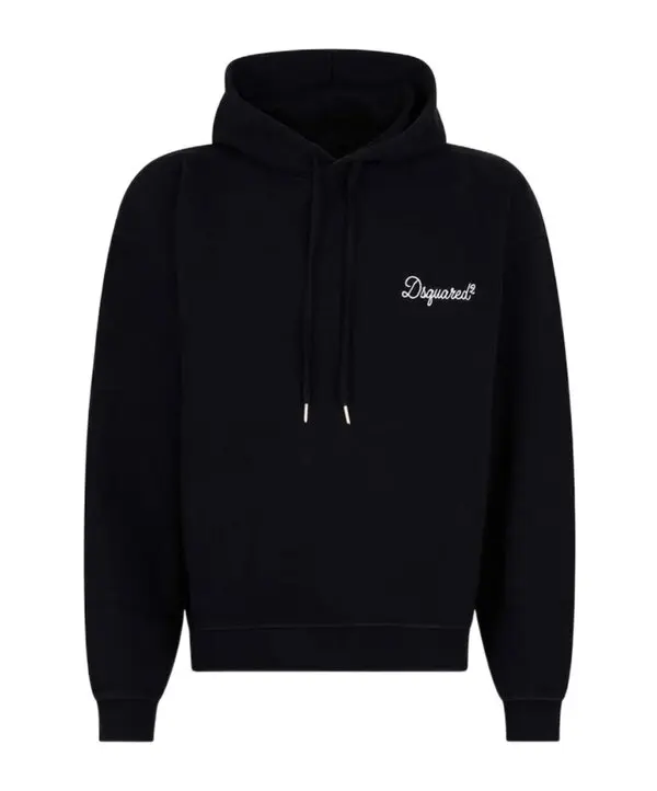 Dsquared2 Relaxed-fit Embroidered Logo Hoodie - Black