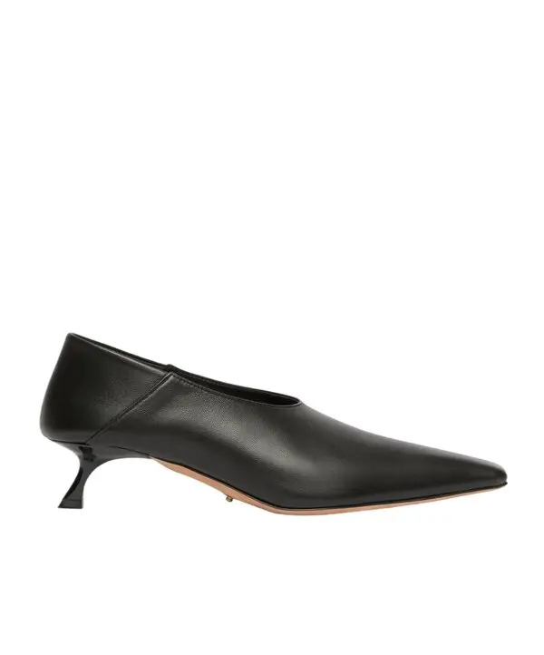 Sportmax Nappa Leather Pumps With Foldable Back
