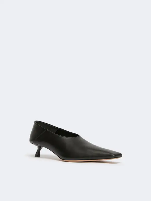Sportmax Nappa Leather Pumps With Foldable Back