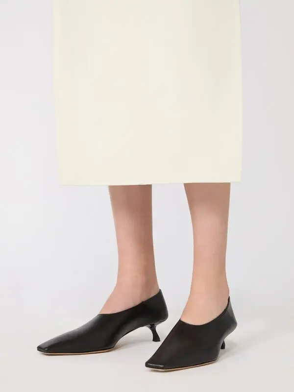 Sportmax Nappa Leather Pumps With Foldable Back