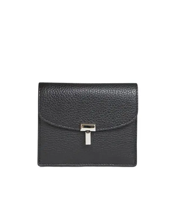 TOTEME Grained-leather Wallet - Black
