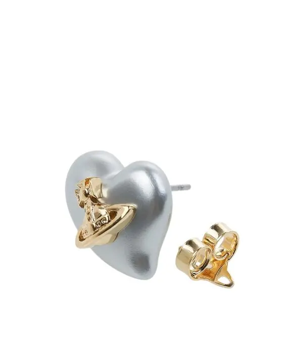 VIVIENNE WESTWOOD Heart-shaped Earrings - Gray