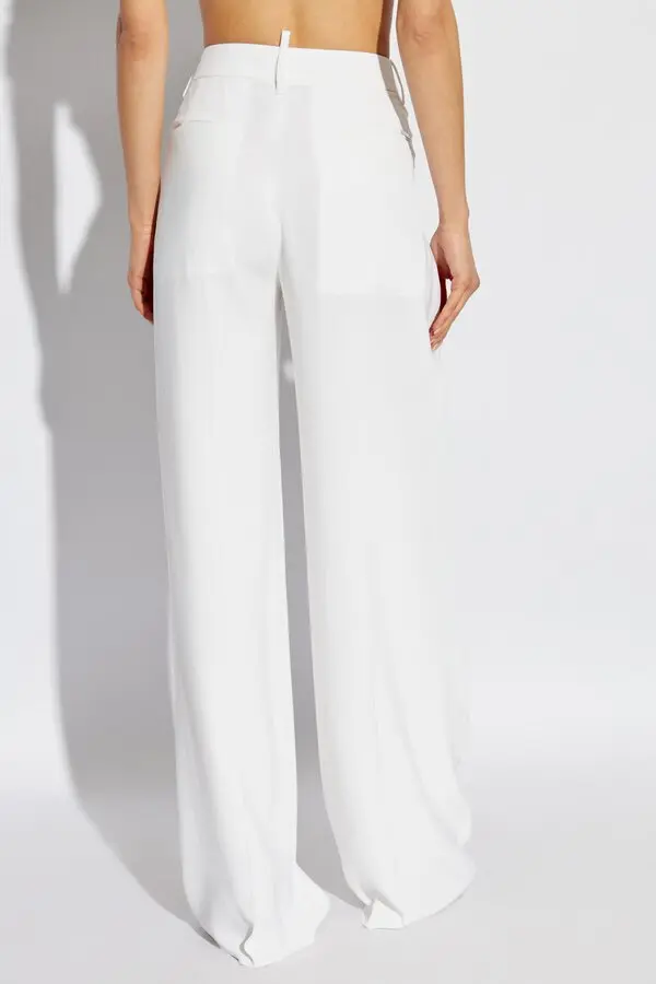 Dsquared2 Logo Plaque Wide-leg Trousers
