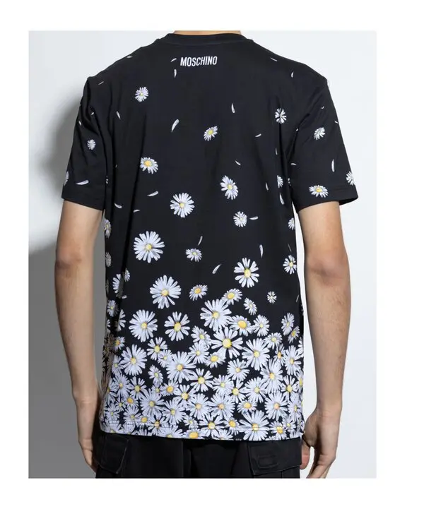 Moschino Floral Printed Crewneck T-shirt