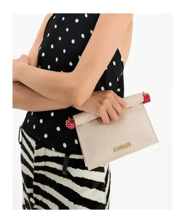 Jacquemus Logo Plaque Clutch Bag
