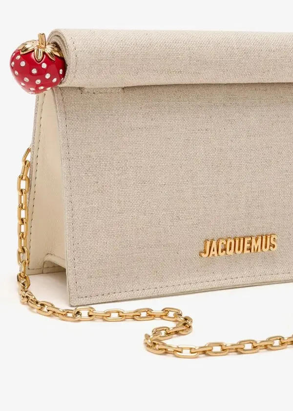 Jacquemus Logo Plaque Clutch Bag
