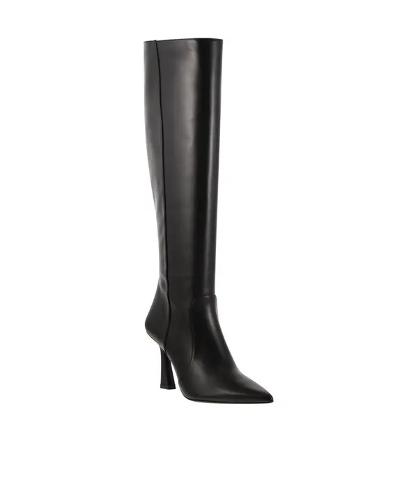 STUART WEITZMAN Vinnie Leather Knee High Boots - Black