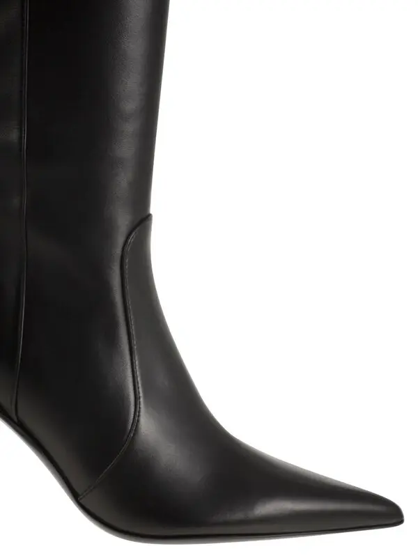 STUART WEITZMAN Vinnie Leather Knee High Boots - Black