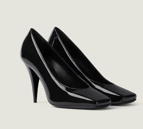 Givenchy Sliced Square-toe Pumps - Black