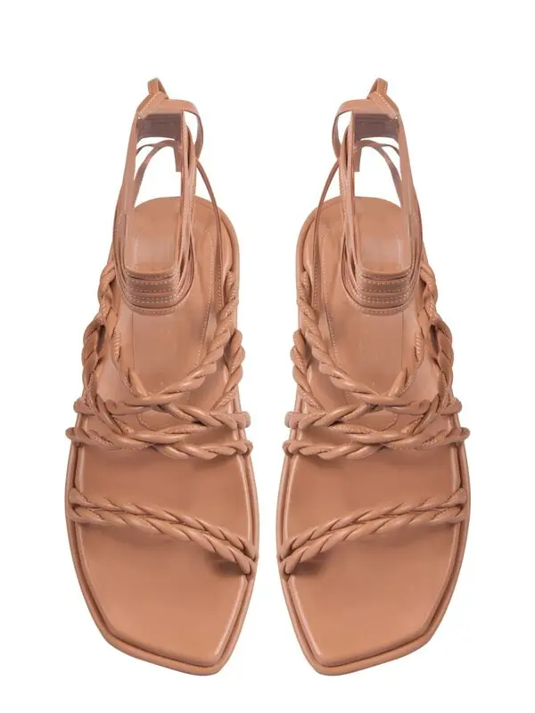 STUART WEITZMAN Braided Strappy Sandals