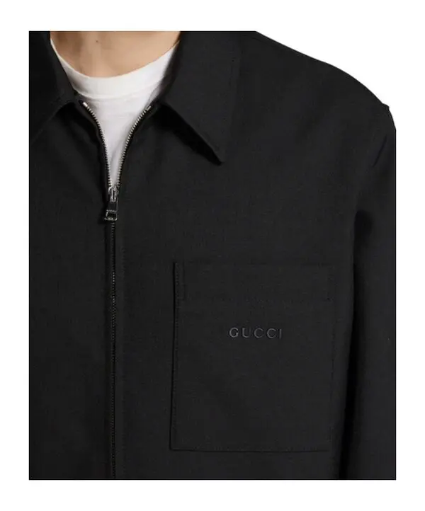 Gucci Twill Zip Overshirt